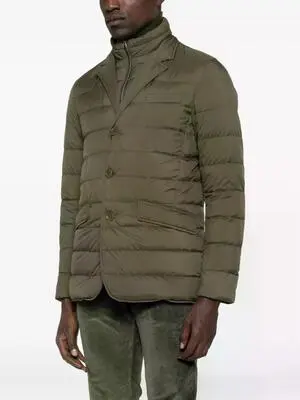 Herno Quilted Buttoned Jacket - Green