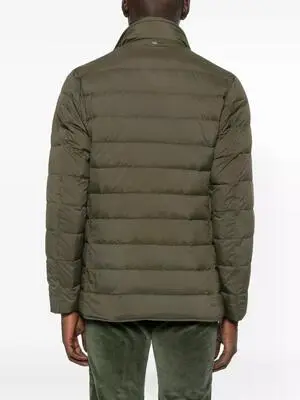 Herno Quilted Buttoned Jacket - Green
