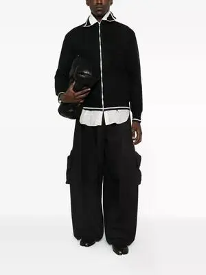 MAISON MARGIELA Zip-front High-neck Cardigan