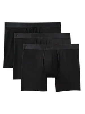 Calvin Klein Elastic-waistband Boxer Briefs - Black