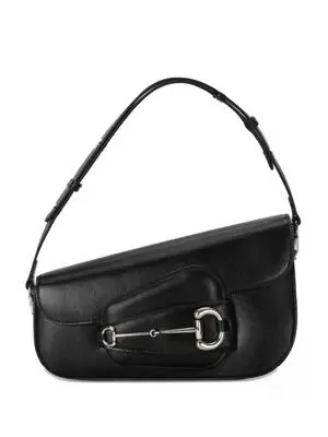Gucci Horsebit Detail Shoulder Bag - Black