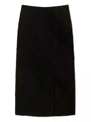 TWINSET Diamond-pattern Side-slit Skirt