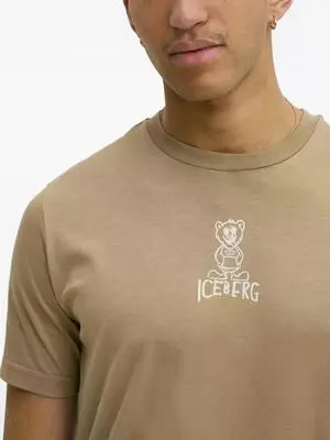 Iceberg Bear-logo Print T-shirt