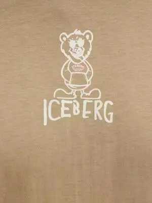 Iceberg Bear-logo Print T-shirt