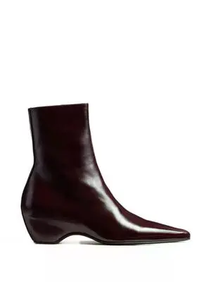 Khaite Sybil Ankle Boots - Red