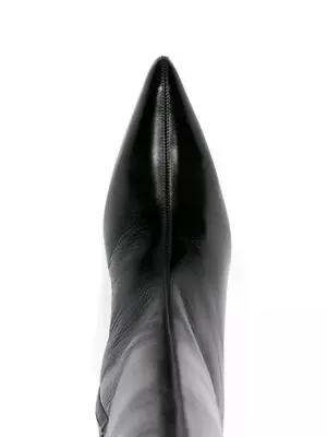 Khaite 30mm Sybil Leather Knee-high Boots - Black