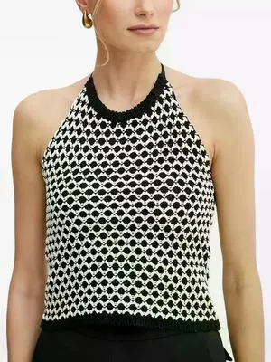SIMONA CORSELLINI Braided Halterneck Top