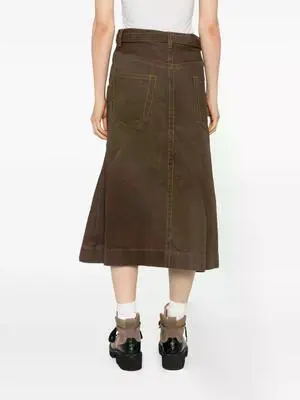 Sacai Cotton Wrap Skirt