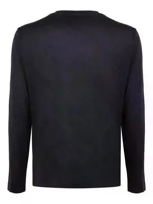 SLOWEAR Ribbed-collar Long-sleeve T-shirt