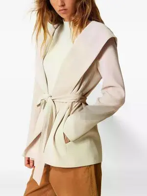 TWINSET Belted Hooded Blazer