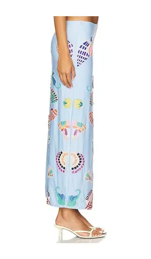 OCEANUS Shell Hand Beaded Skirt