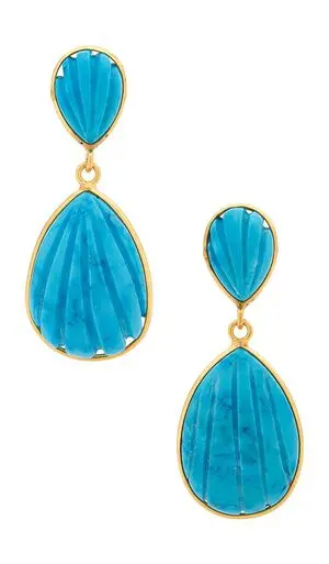 Dannijo Sana Drop Earrings - Turquoise