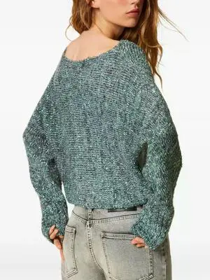 TWINSET Speckled Boat-neck Pullover
