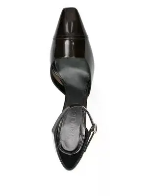 AeydĒ 80mm Francine Ankle-strap Pumps