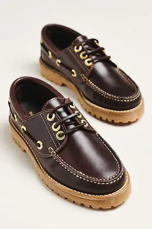 Maeve Lug Sole Boat Shoes - Chocolate