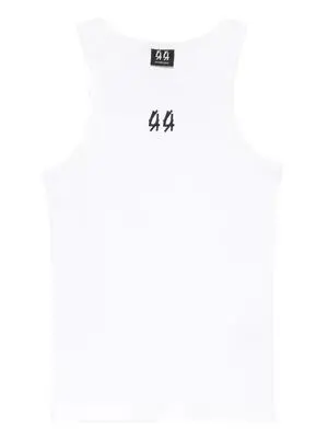 44 LABEL GROUP Logo-embroidered Vest - White