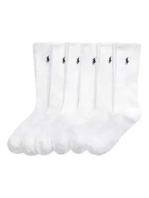 Ralph Lauren Cotton Blend Socks Pack - White