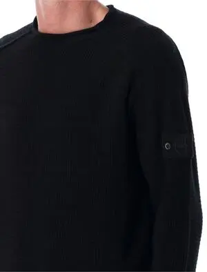 Stone Island Wool Fisherman Rib Pullover