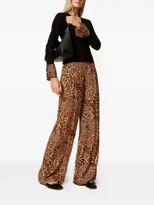 TWINSET Leopard-print Trousers