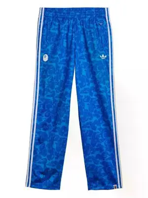 Adidas Camouflage-print Side-stripe Track Pants