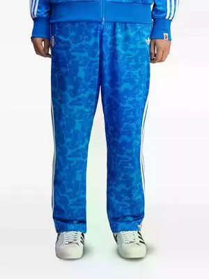 Adidas Camouflage-print Side-stripe Track Pants