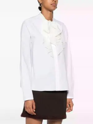 Dorothee Schumacher Draped-bow Ruffled Blouse