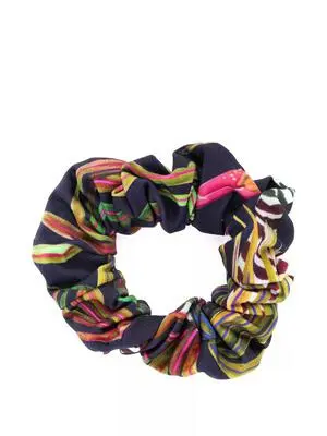 LYGIA & NANNY Patterned Scrunchie - Blue