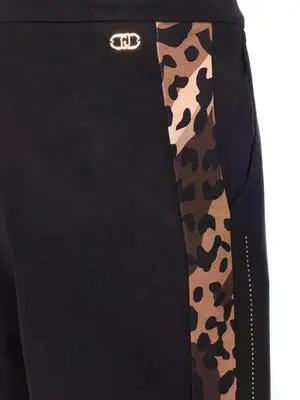 Liu Jo Leopard-print Paneled Trousers