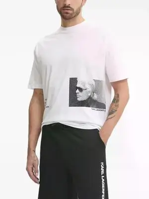Karl Lagerfeld Portrait-print T-shirt