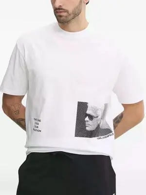 Karl Lagerfeld Portrait-print T-shirt