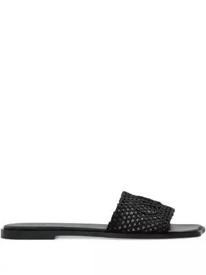 Chloé Crochet-effect Flat Sandals