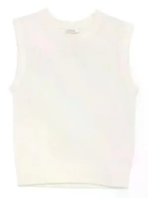 Dorothee Schumacher Cashmere Sleeveless Top - White