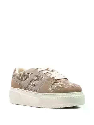 Fendi Match Logo Platform Sneakers