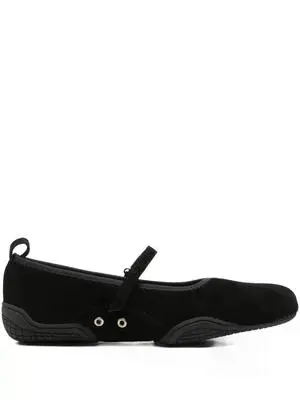NICOLE SALDANA Sophie Suede Flats - Black