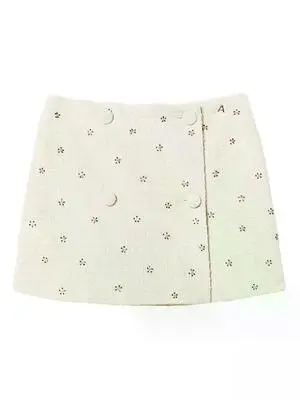 TWINSET Embellished Bouclé Mini Skirt