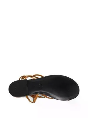 Proenza Schouler Leather Strappy Sandals - Brown
