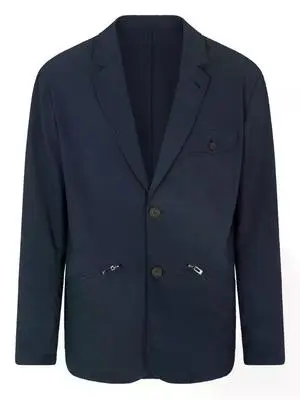 Emporio Armani Textured Zip-pockets Blazer