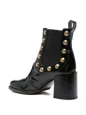 Chie Mihara 75mm Embellished Block-heel Ankle Boots