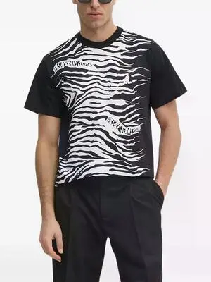 Versace Zebra-print T-shirt - Black