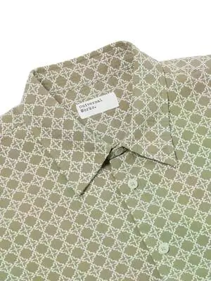 Universal Works Long-sleeve Geometric-print Shirt