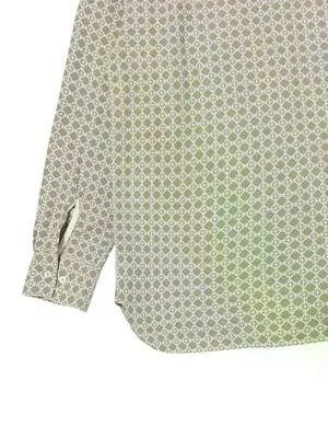 Universal Works Long-sleeve Geometric-print Shirt