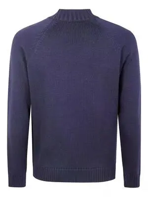ZANONE Crew-neck Raglan-sleeves Sweater - Blue