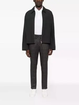 Karl Lagerfeld Checked Drawstring Trousers