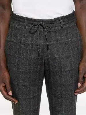 Karl Lagerfeld Checked Drawstring Trousers