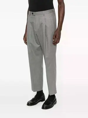BE ABLE Pleated Side-pocket Trousers