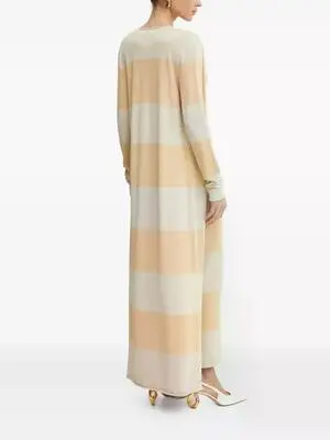 Liviana Conti Stripe Strapless Dress With Cardigan Set