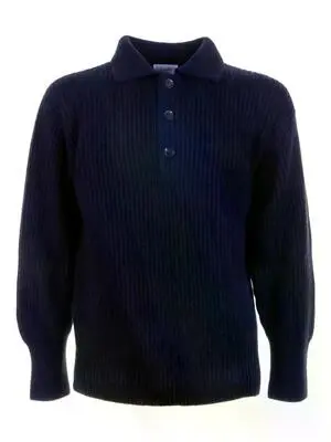 Malo Ribbed Polo Sweater