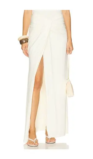 SNDYS. Cantarios Jersey Maxi Skirt - White