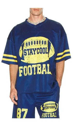 STAY COOL Graphic Football Jersey