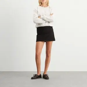 NOTHING WRITTEN Rona Suede A-line Skirt